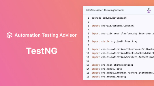 Use org.testng.TestNGException in JUnit With Examples | LambdaTest
