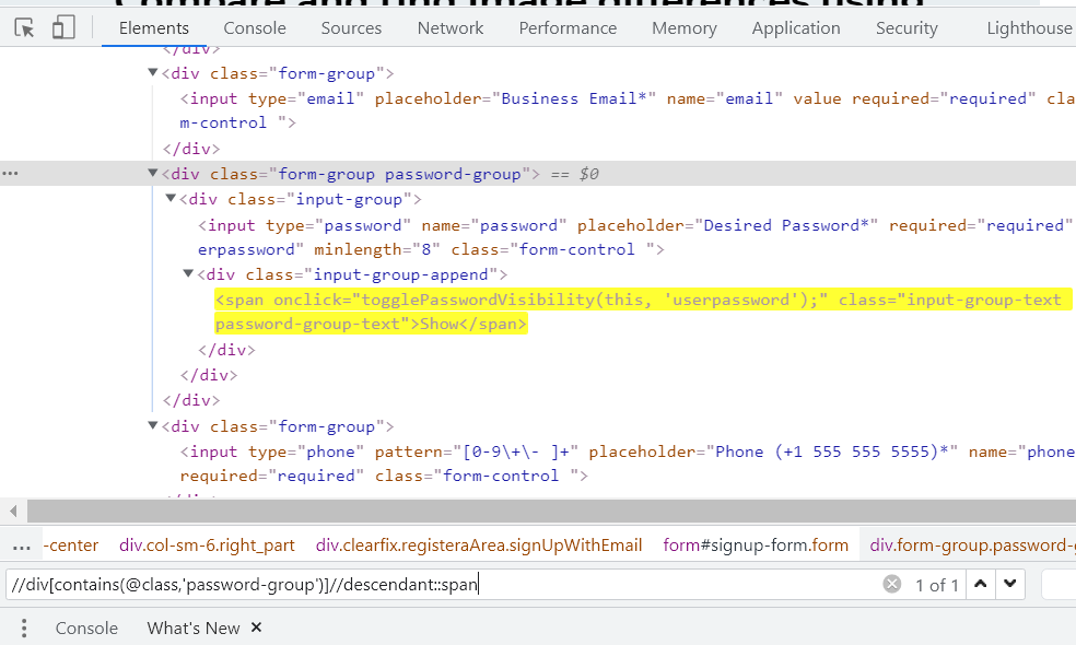 Xpath Contains
