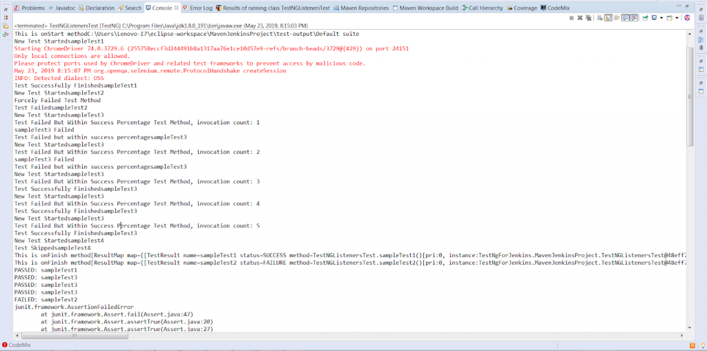 Testng Listeners In Selenium Webdriver With Examples