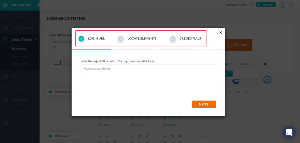 Now Take Screenshots of Pages Behind Login | LambdaTest
