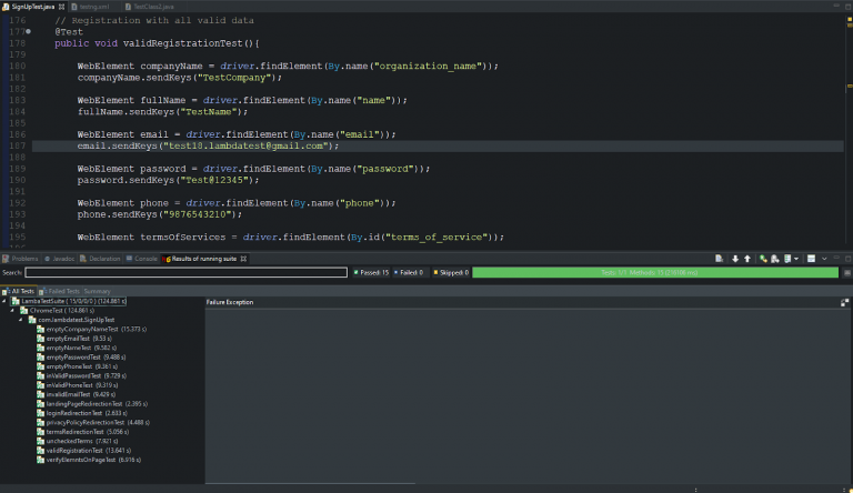 Selenium Java Tutorial Automation Testing Of A User Sign Up Form