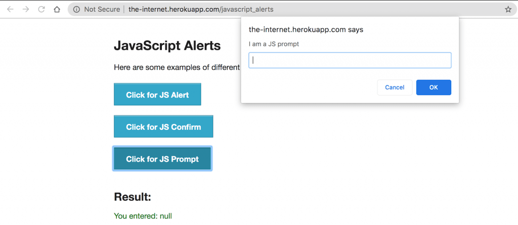 WebDriverIO Tutorial: Handling Alerts & Overlay Modals In Selenium