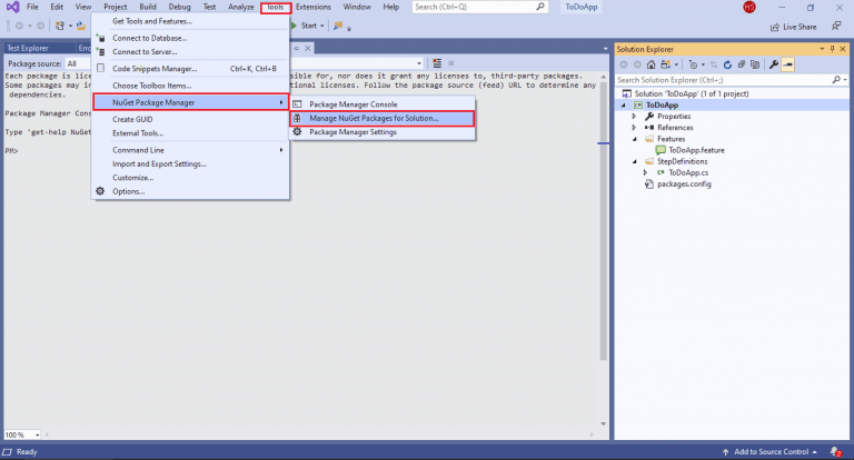 SpecFlow Tutorial For Automation Testing With Selenium C#
