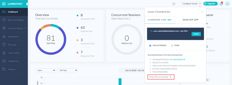 New Lambdatest Tunnel Binary For Better Ui Enhanced Security 8211
