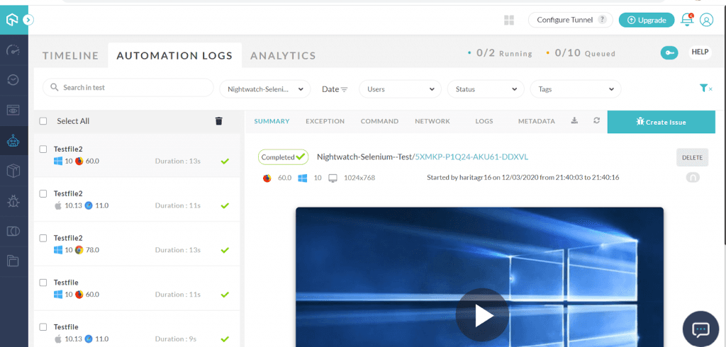 Running Your First Test With NightWatchJS