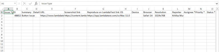 Monitor Performance Reports in Automation, Download XLSX Bug Reports ...