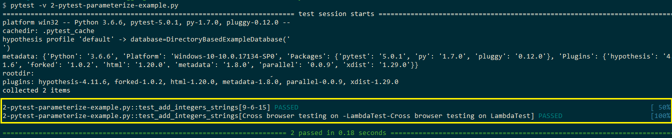 How To Do Parameterization In Pytest With Selenium?