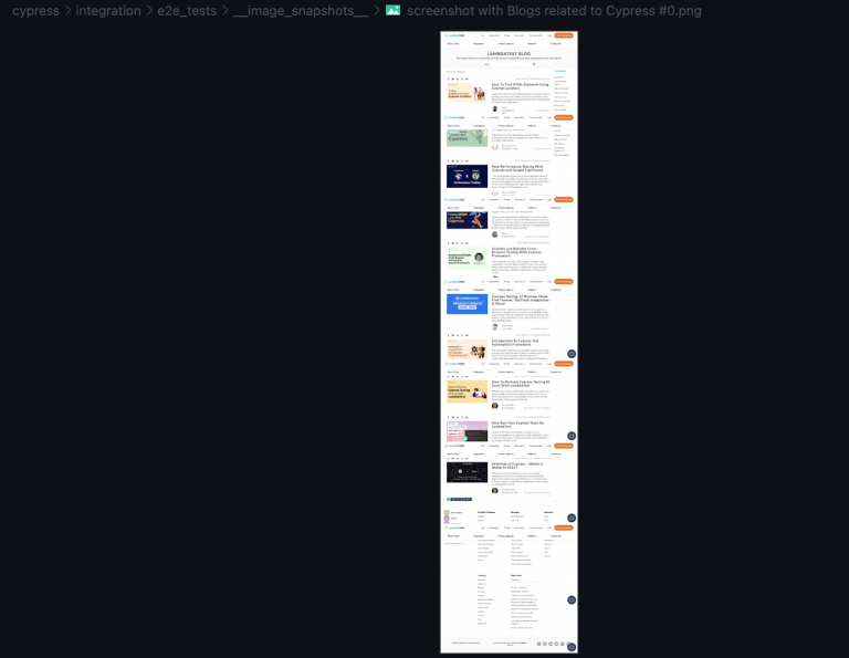 Complete Guide To Cypress Visual Regression Testing | LambdaTest