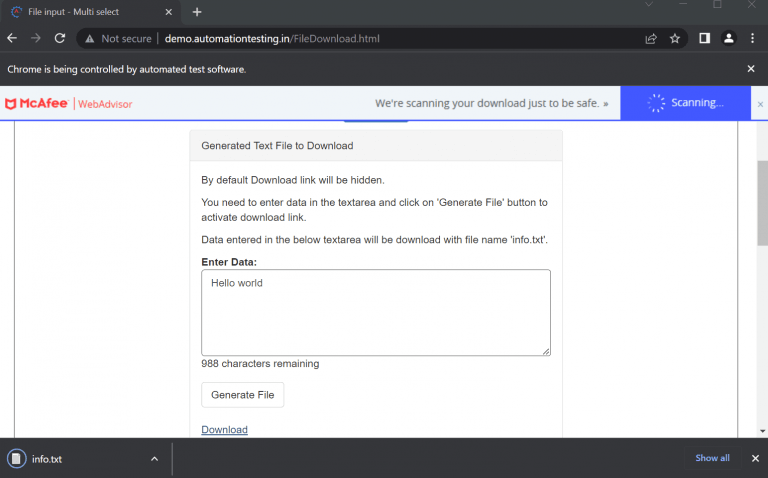 How To Download Files Using Javascript And Selenium Lambdatest