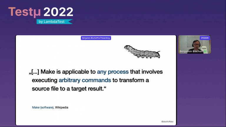 Simplifying Your Test Runs With 'Make': Benjamin Bischoff [Testμ 2022 ...