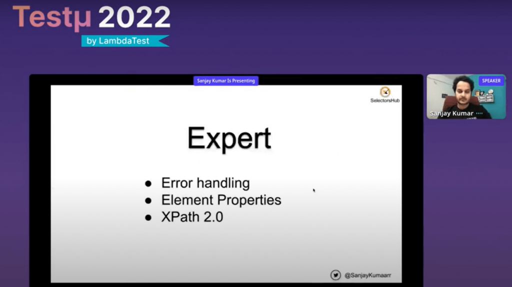 SelectorsHub - An Innovation for all the unsolved XPath & Selectors problems: Sanjay Kumar ...