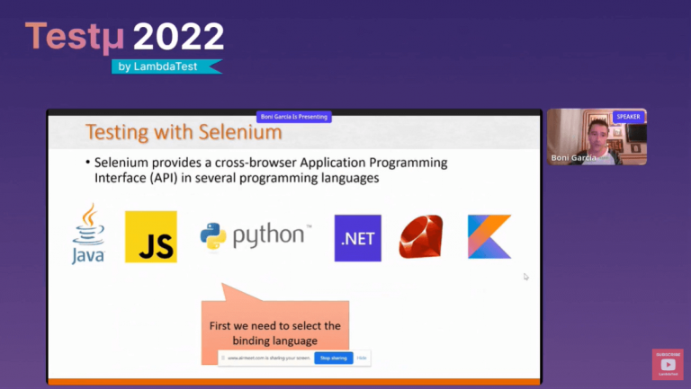 Developing End-to-End Tests With Selenium 4 And Java: Boni García ...