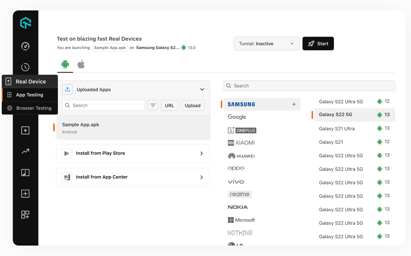 Test Your Native Android Apps on Official APK Emulators Online