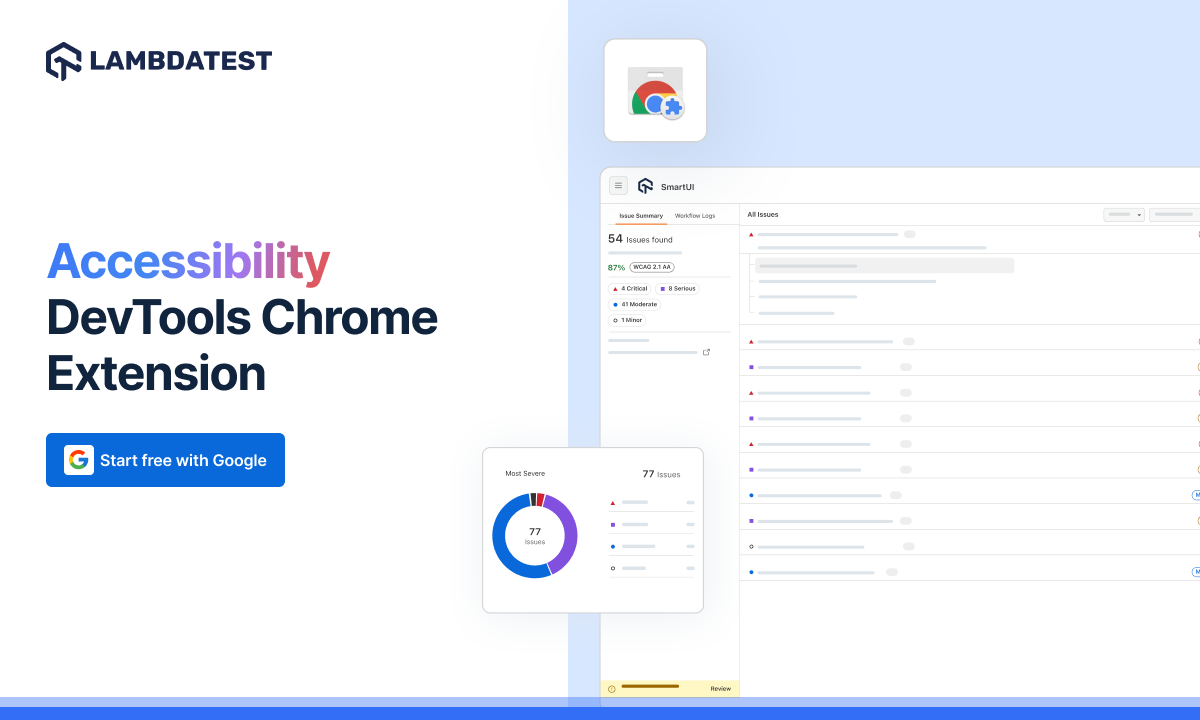 Accessibility Testing Devtools Chrome Extension