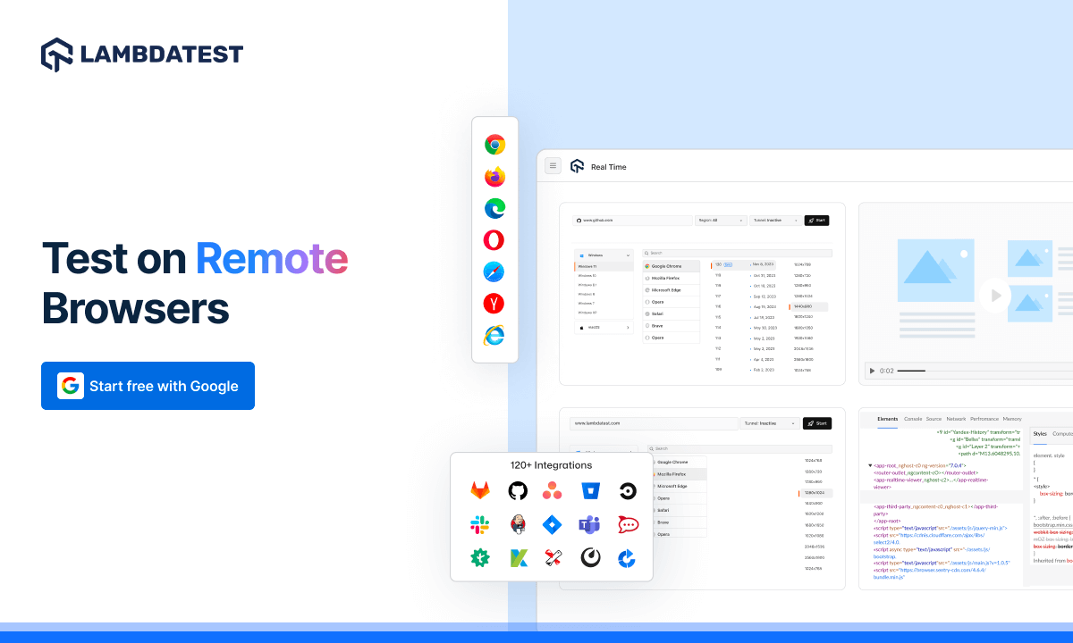 Remote Browser Online for Website Testing - LambdaTest