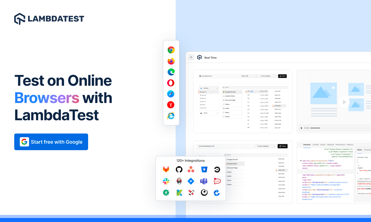 Web Browser Online for Cross Browser Testing - LambdaTest