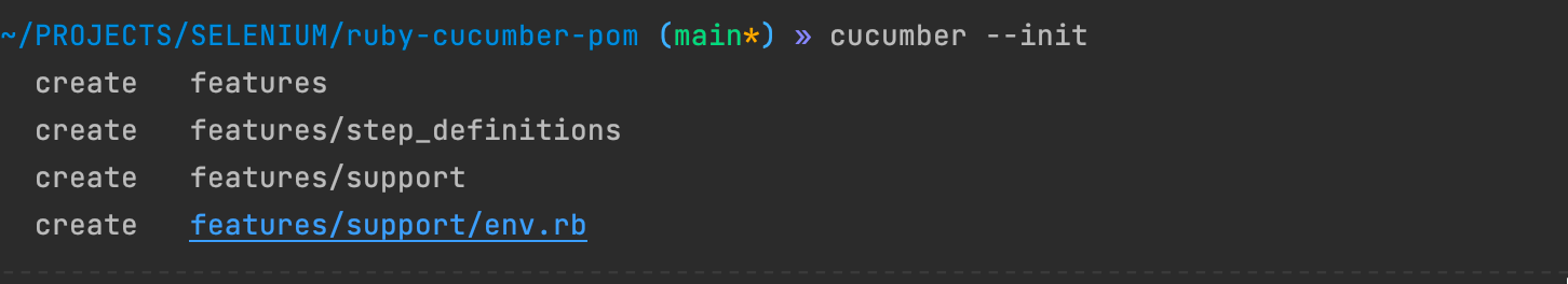 Implementing Page Object Model in Ruby Cucumber