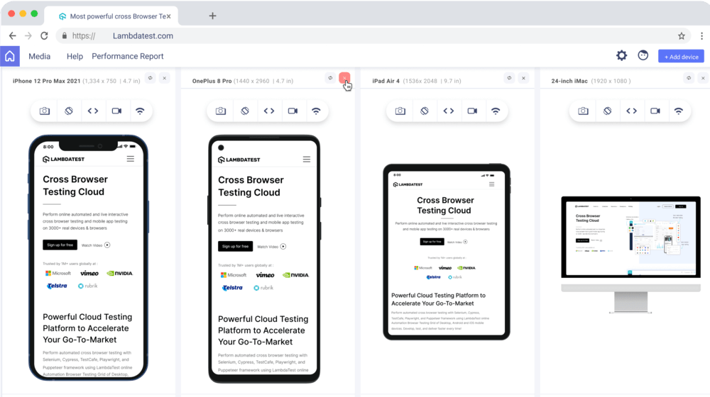 Responsive Website Emulator - LT Browser