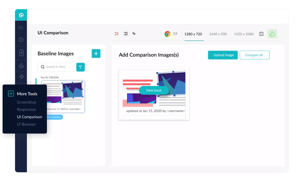AI-Powered Visual Comparison Tool Online | LambdaTest
