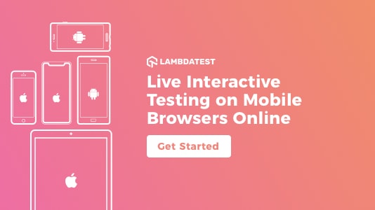 Start Online Device Testing on LambdaTest Real Device Cloud