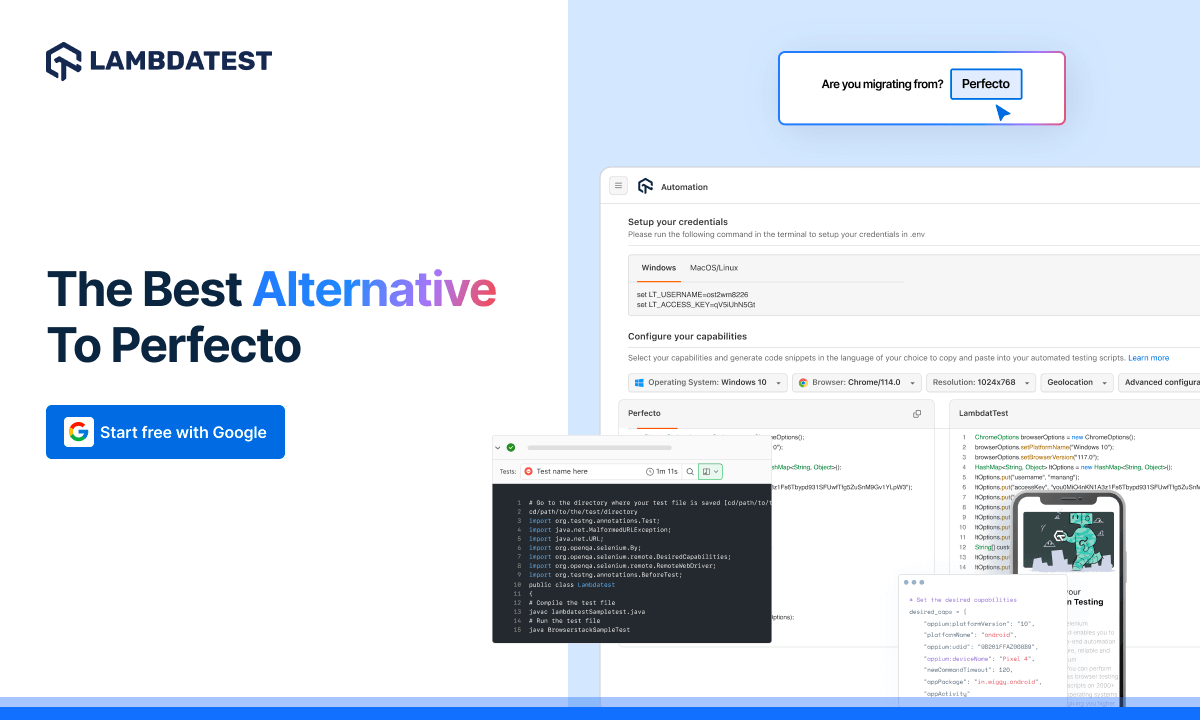 Perfecto Alternative | Scalable, reliable, secure test orchestration ...