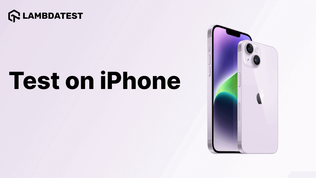 Test on iPhone Device on Cloud - LambdaTest