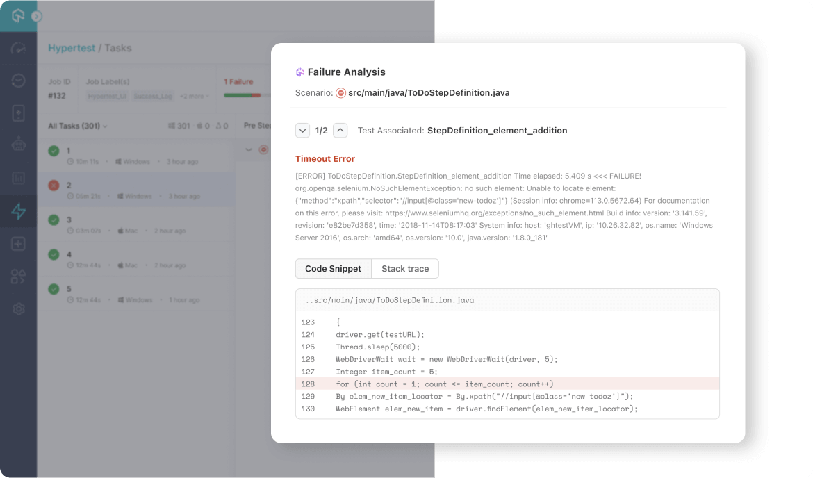 AI-Native Test Failure Analysis | LambdaTest