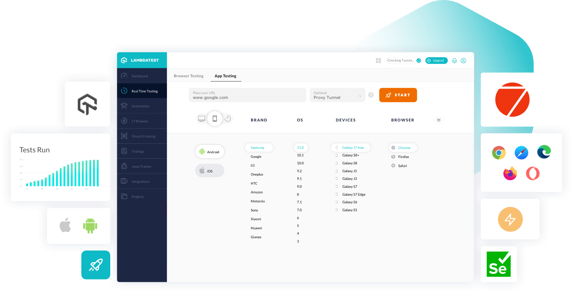 Online Testing Cloud for Framework7 Websites | LambdaTest