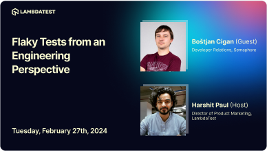 Experience (XP) Webinar Series | LambdaTest
